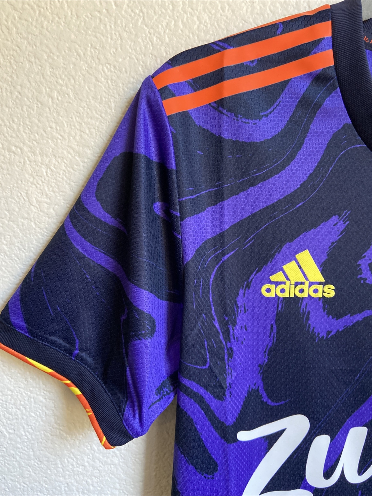 Sz S Adidas Seattle Sounders Authentic Jersey Jimi Hendrix Purple Kit ...