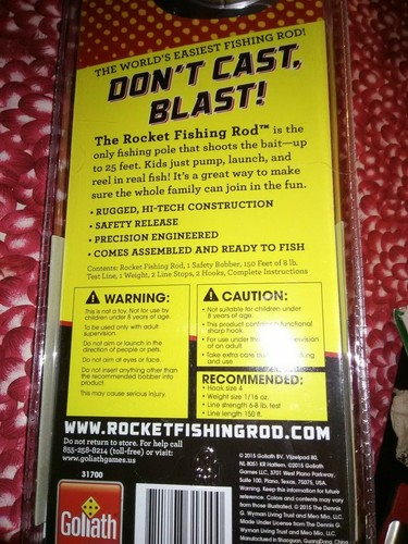 Goliath Rocket Fishing Rod - Ready to Fish Kids Fishing Pole for sale ...