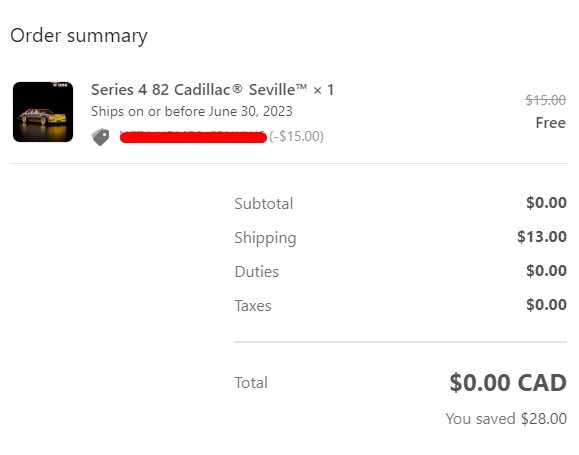 Hot Wheels NFTH Premium Garage Series 4 82 Cadillac Seville Redeemable ...