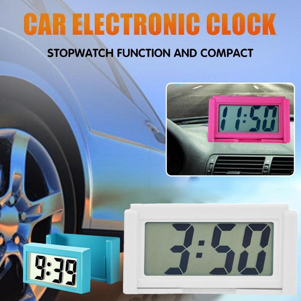 1x Small Car Electronic Clock Car Desk Clocks Electronic Best Watch LCD ...