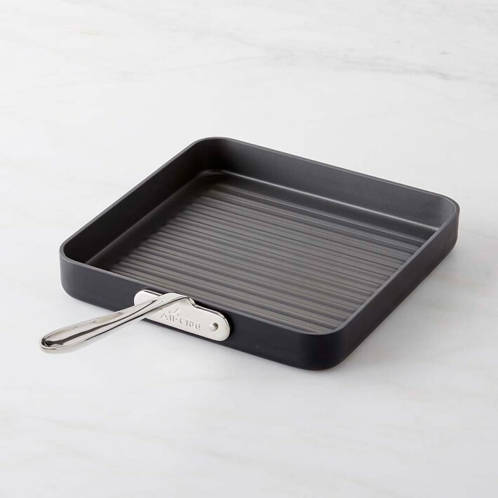 ALL-CLAD 11" Hard Anodized NS1 Nonstick Square Grill Pan Commercial ...