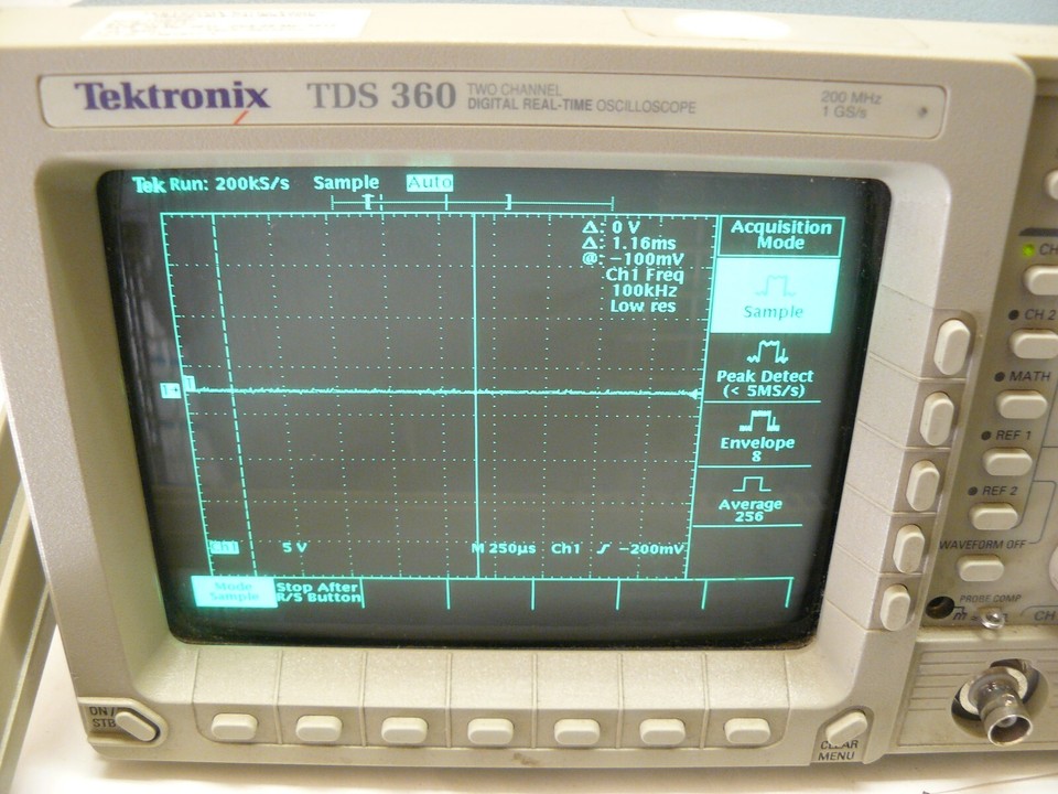 Tektronix TDS 360 TDS360 Two Channel 200 MHZ 1GS/s Digital Oscilloscope ...