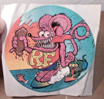 Rare! Vintage! Original! Rat Fink Sticker! Ed "Big Daddy Roth" Surfer ...