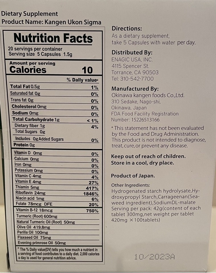 World’s Finest Turmeric 600mg Capsules, wrapped with Kangen Water- 300 ...