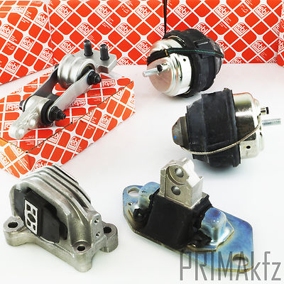 5x FEBI Motorlager Reparatursatz für Volvo V70 II S60 I XC90 I XC70 2 ...