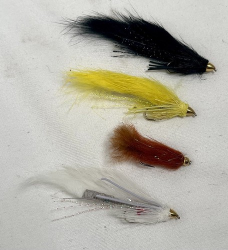 Tungsten Balanced Leech Flies 4 Colors- Size 10 - 48 Flies New..in Fly ...