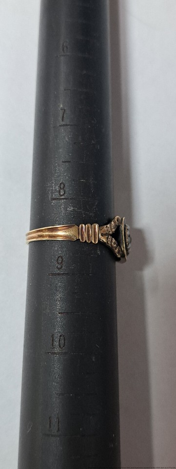 Colonial American Rood Family Natural Seed Pearl Hair Locket Mourning ...