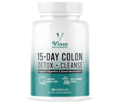Colon Cleanse 15 Day Detox Supports Weight Loss Eliminates Toxins Stool ...