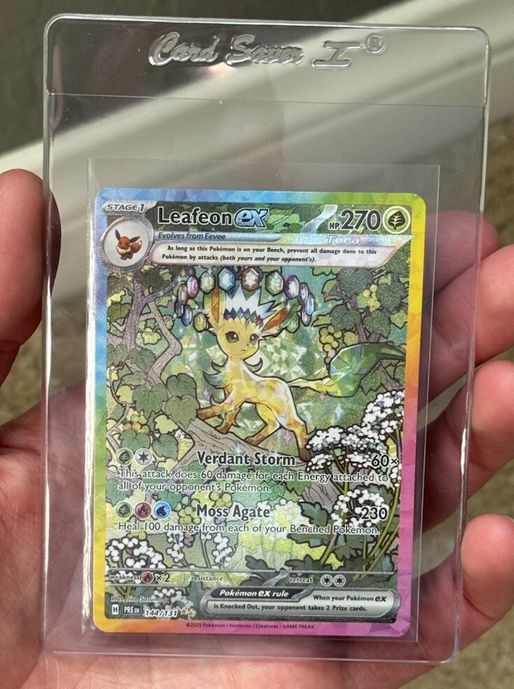 Leafeon ex 2025 Scarlet & Violet: Prismatic Evolutions #144/131 Special ...