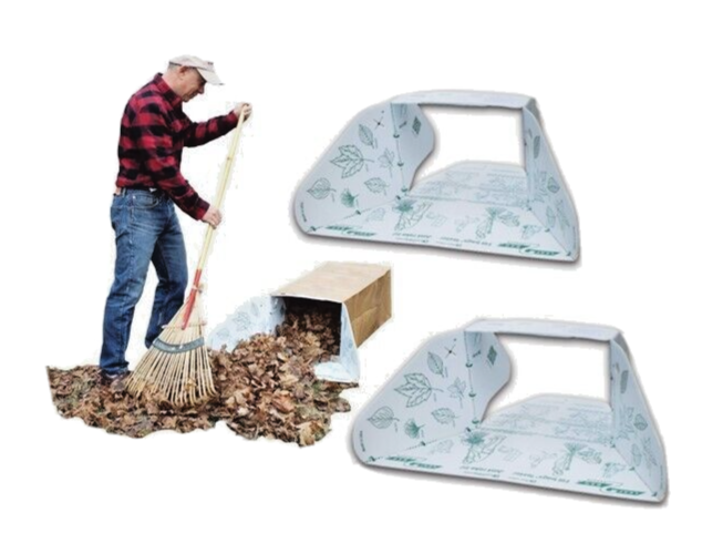 Paper lawn bag holder- Plastic funnel leaf chute -2 pack 796606000222 ...