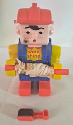 TOPPER TOYS DING A LING LINGS SHOE SHINE ROBOT Complete 1970 | eBay