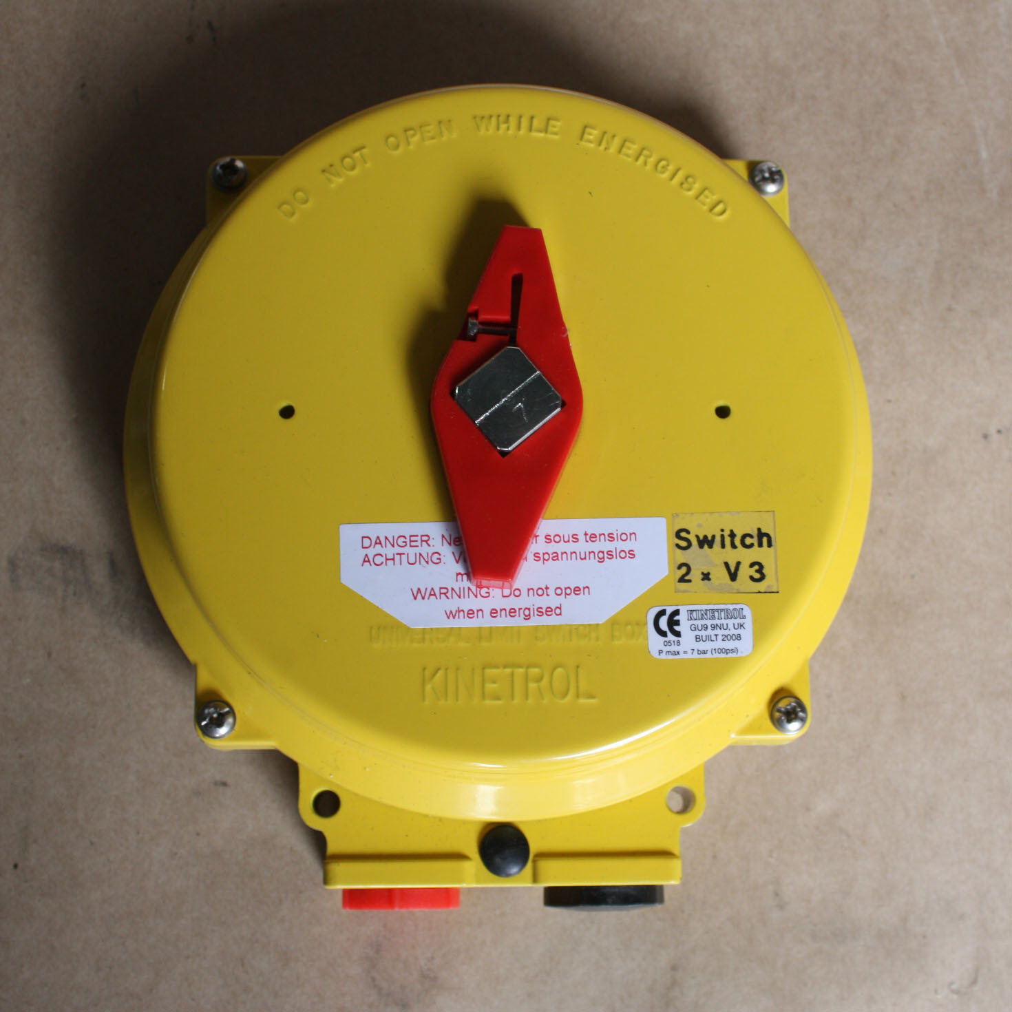 Kinetrol industrial valve limit switch indicator Type 004 No. 070 ...