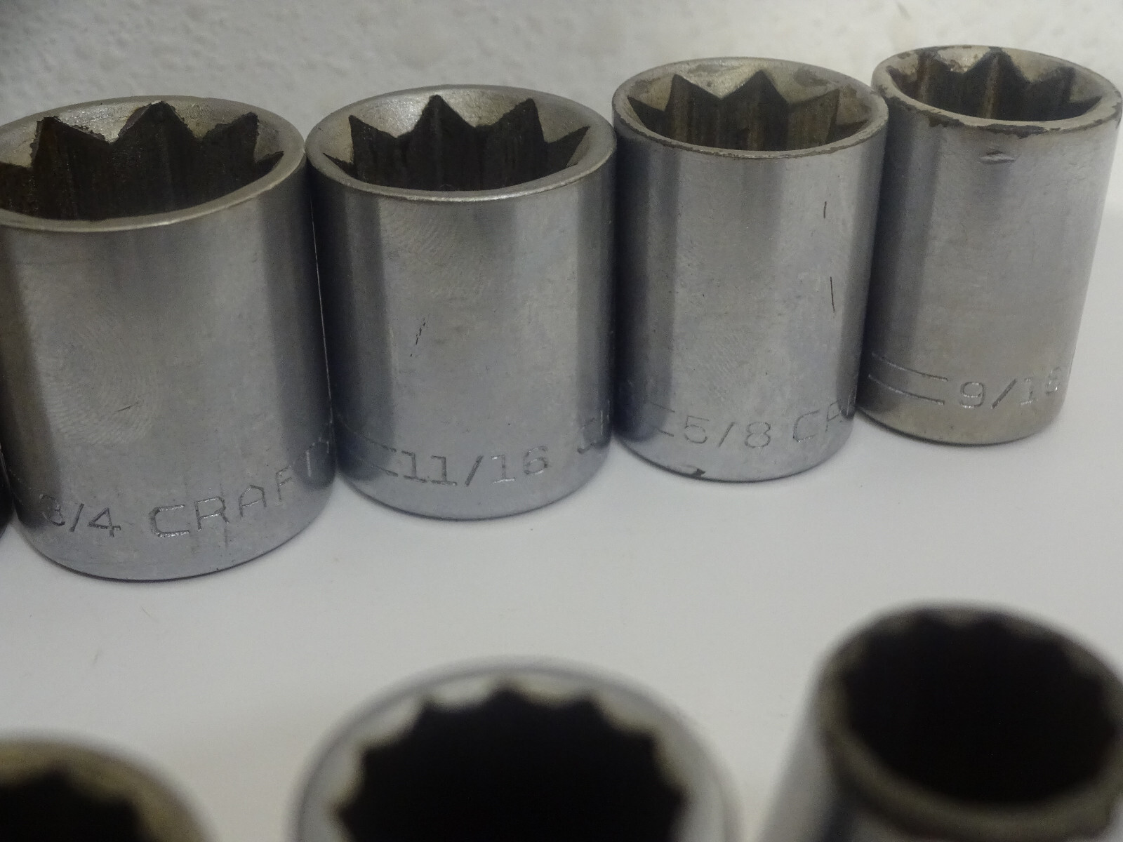 Vintage Craftsman Socket Lot Set 19 Pc Made in USA | eBay