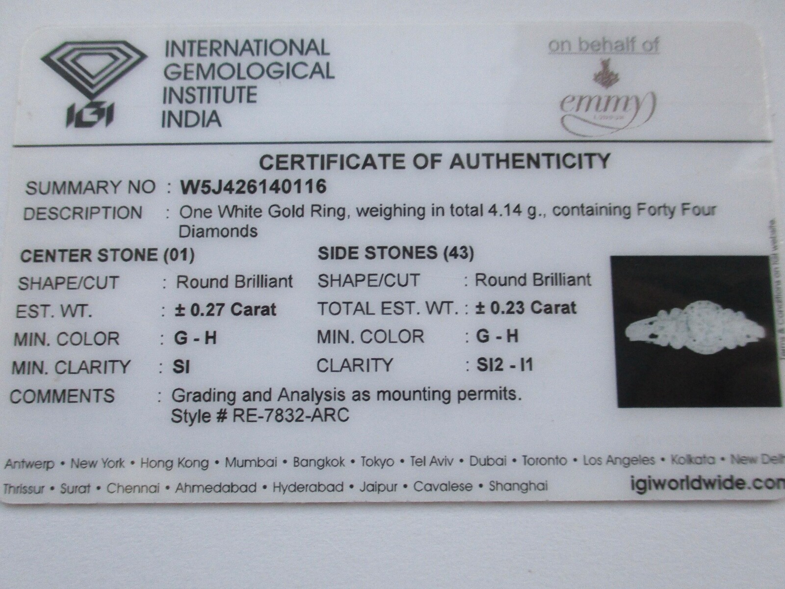 Emmy 18ct Gold 0.50 Point Diamond Halo Engagement Ring White Gold Size ...