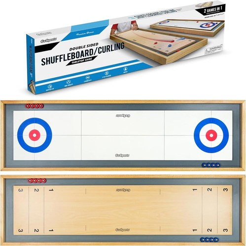 Shuffleboard Curling Tabletop Fun Board Game for Kid Family Game Room ...
