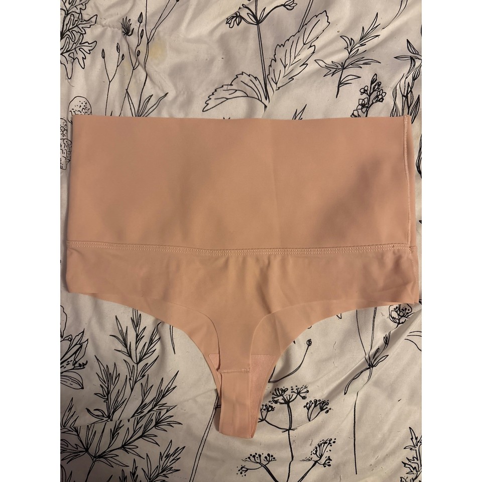 NEW SheCurve Light Pink Hi WaistEd Shapewear Thong Panty, Medium | eBay