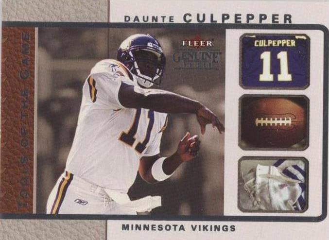 2003 Fleer Genuine Insider - Tools of the Game Daunte Culpepper #4TG ...