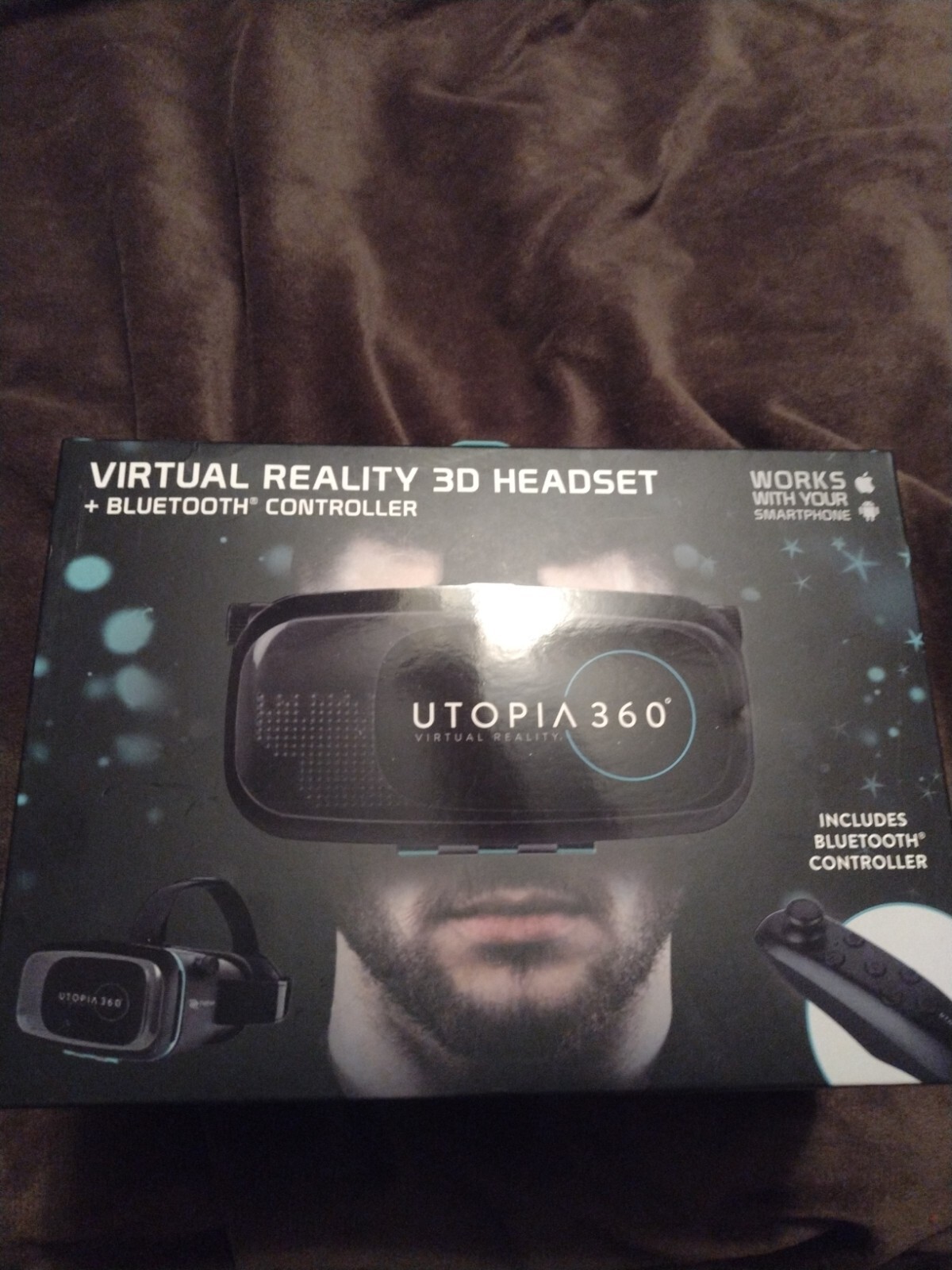 ReTrak Utopia 360 Virtual Reality 3d Headset Bluetooth Controller for ...