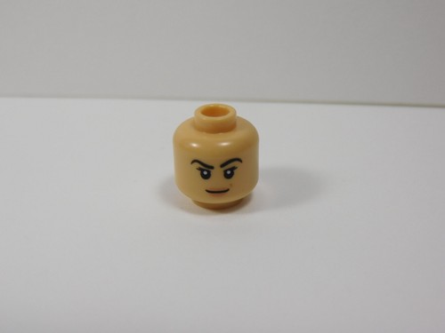 LEGO Marvel Light Nougat Female Girl Dual Sided Head Minifig Angry Q7 ...