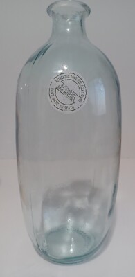New Vidrios San Miguel Spain 100% Recycle Blue Glass Hand Made Vase 12 ...