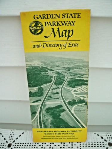 Garden State Parkway Map and Directory of Exits--New Jersey--1970 ...