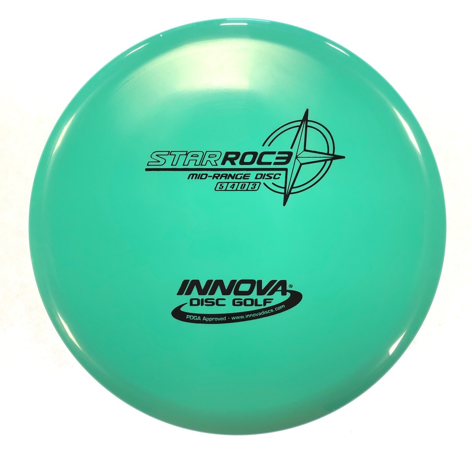 DISC GOLF INNOVA STAR ROC3 MID RANGE APPROACH DISK 177g TEAL w/BLACK ...