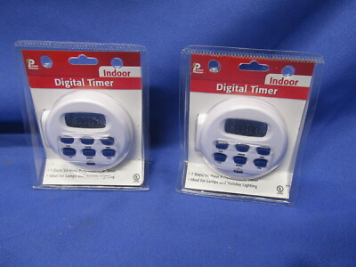 2 New Power Master Digital Timers Christmas / Holiday Lights 120v 1000w ...