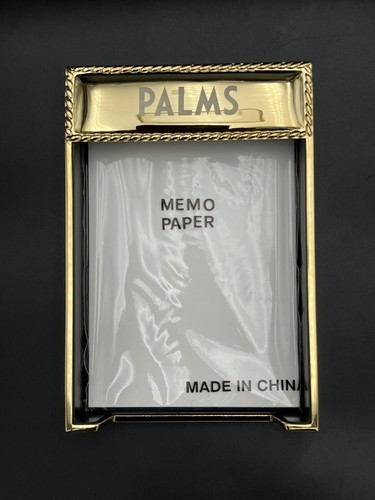 Gold Plated Metal Memo Pad Holder Engraved Personalized PALMS With Memo ...