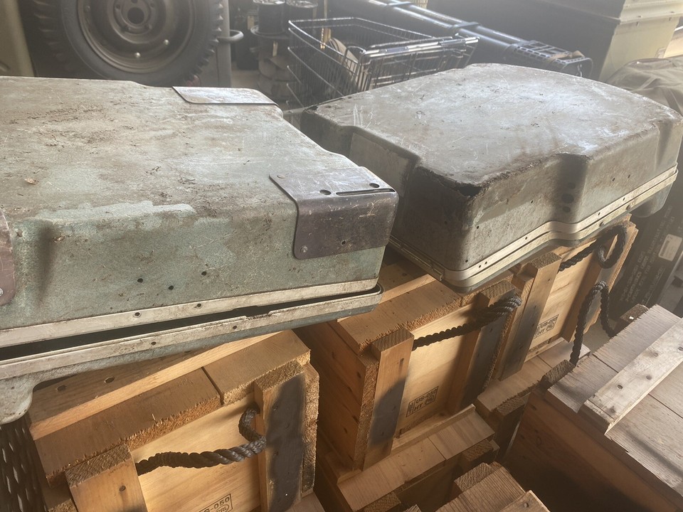 USAF B-52 Ejection Seat Survival Kit Container CNU-111 no guts LOT OF 2 ...