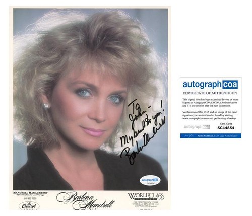 Barbara Mandrell "The Midnight Oil" AUTOGRAPH Signed 8x10 Photo 'To ...
