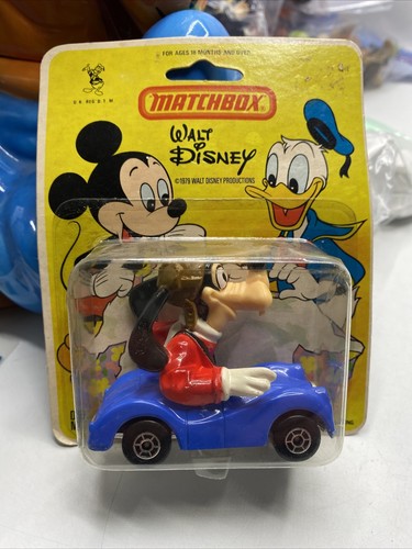WALT DISNEY LESNEY MATCHBOX GOOFY BLUE CAR # 9 UNOPENED ORIGINAL ...