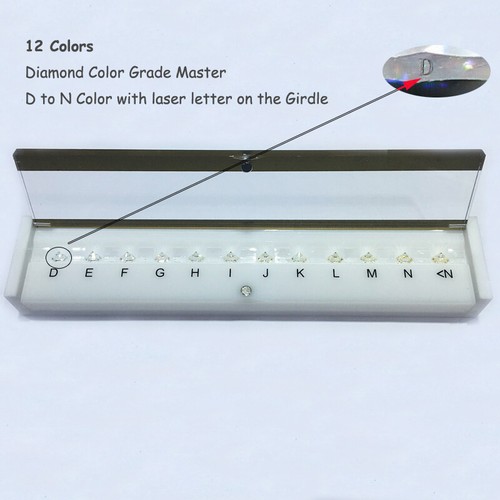 GIA Master Set 12CT DIAMOND Color Grading grader COLOR TESTER D-N 12 ...