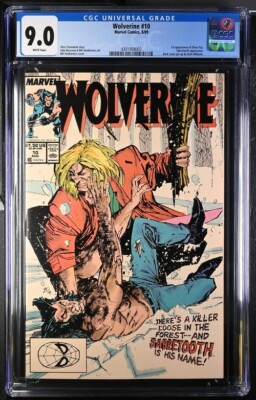 Wolverine 10 CGC 9.0 1st Silver Fox; Sabertooth Appearance - Light ...
