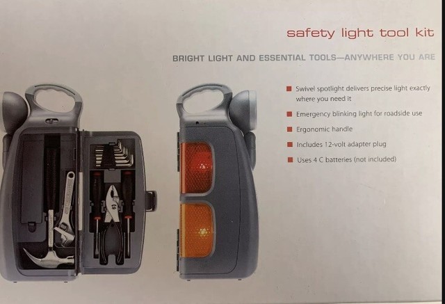 Brookstone Safety Light Tool Kit Spotlight Travel - Ships FreeFast ...