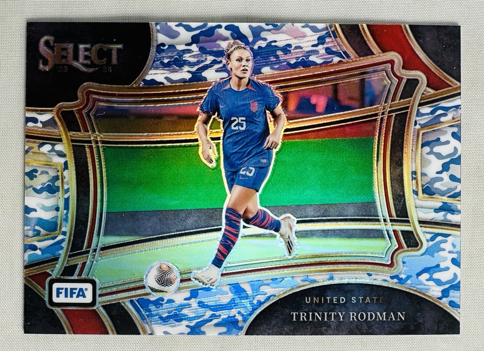 Trinity Rodman 2023-24 Select FIFA Winter Camo Prizm #/99 USA USWNT | eBay