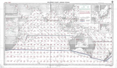 5126(5) Routeing Chart Indian Ocean Maritime Map Nautical Chart Paper ...