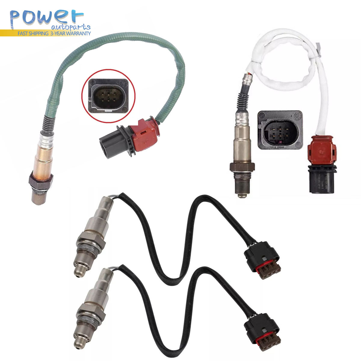 4pcs Upstream&Downstream Oxygen O2 Sensor For 2017-2020 Ford F-150 3.5L ...