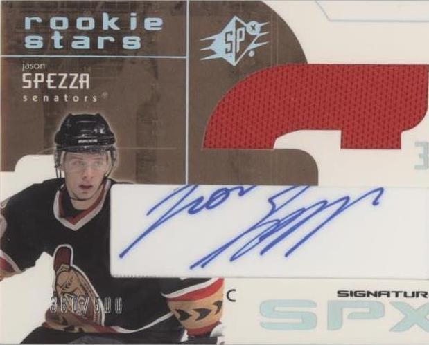 2002-03 SPx - Rookie Stars Jason Spezza #175 /500 (AU, MEM, RC) for ...