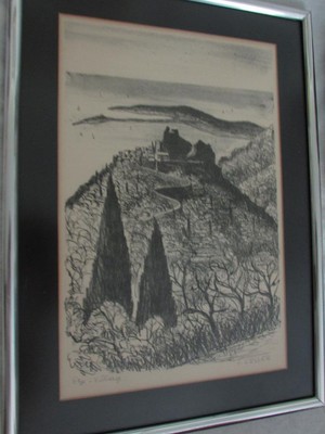 FRED ZELLER FRENCH ARTIST EZE VILLAGE FRENCH ALPS BLOCK PRINT SIGNED | eBay
