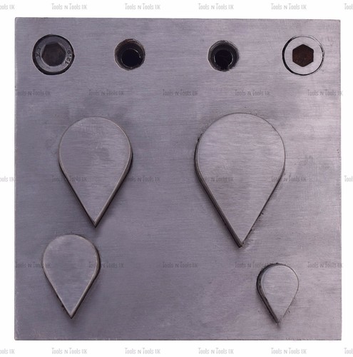 4 TEAR DROP SHAPED STEEL DISC CUTTER 10- 33 MM JEWELLERY MAKING DESIGNS ...
