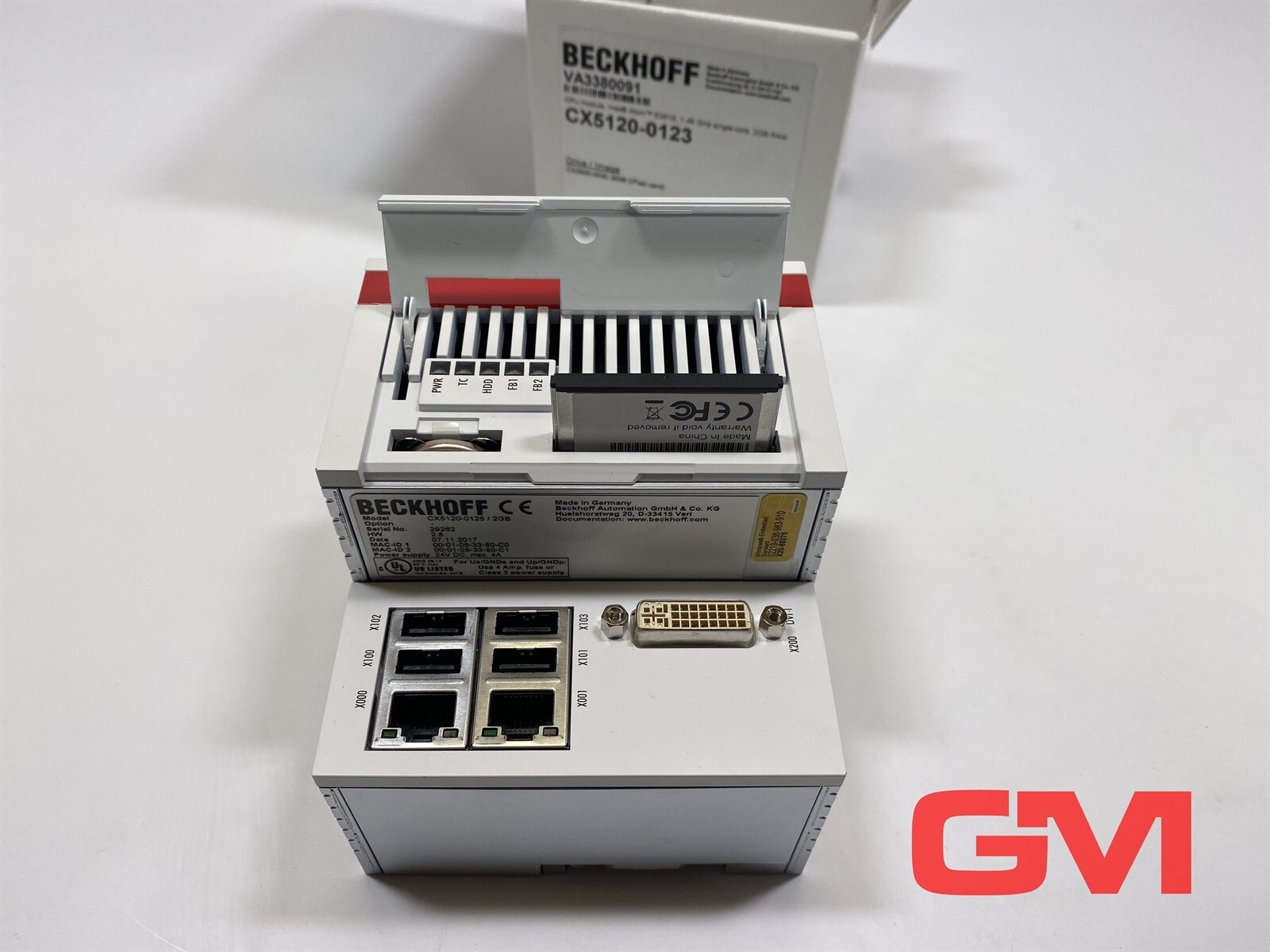 Beckhoff CPU CX5120-0123 Base Unit CX5120-0125 HW 2.8 + CX1800 Win ...