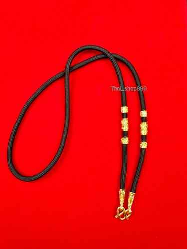 Beautiful Necklace Rope 1 hook Gold micron plate 24 inch Thai amulate ...