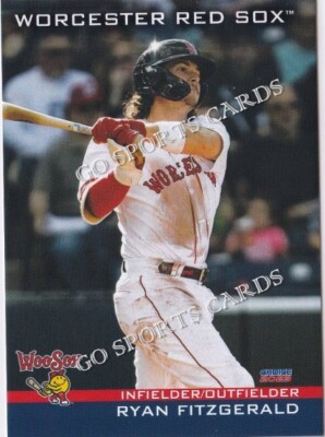 2023 Worcester Red Sox Ryan Fitzgerald RC Rookie Boston Red Sox Minor ...