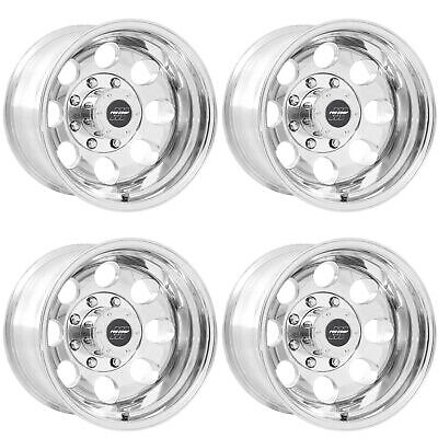 (Set-4) Pro Comp PA69 Vintage 16x10 8x6.5" -25mm Polished Wheels Rims ...