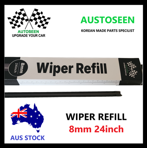 RUBBER WIPER REFILL 8mm 24 Inch TWIN-METAL BACK (Include 24pcs/box) | eBay