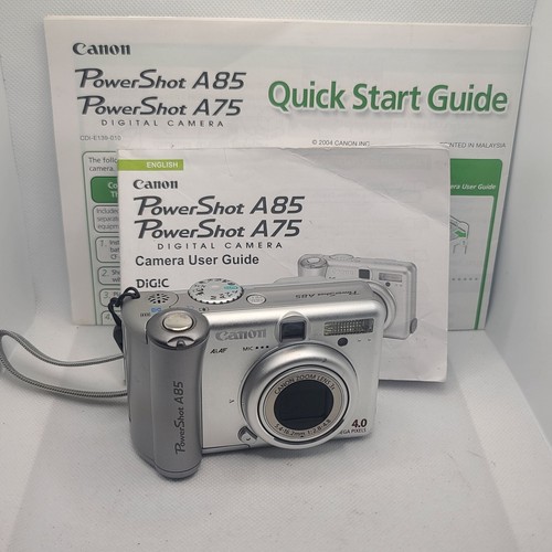 Canon PowerShot A85 4.0MP Digital Camera - Silver 13803037685| eBay