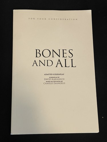 BONES AND ALL FYC Academy Awards - Script Screenplay - Timothee Chalamet | eBay