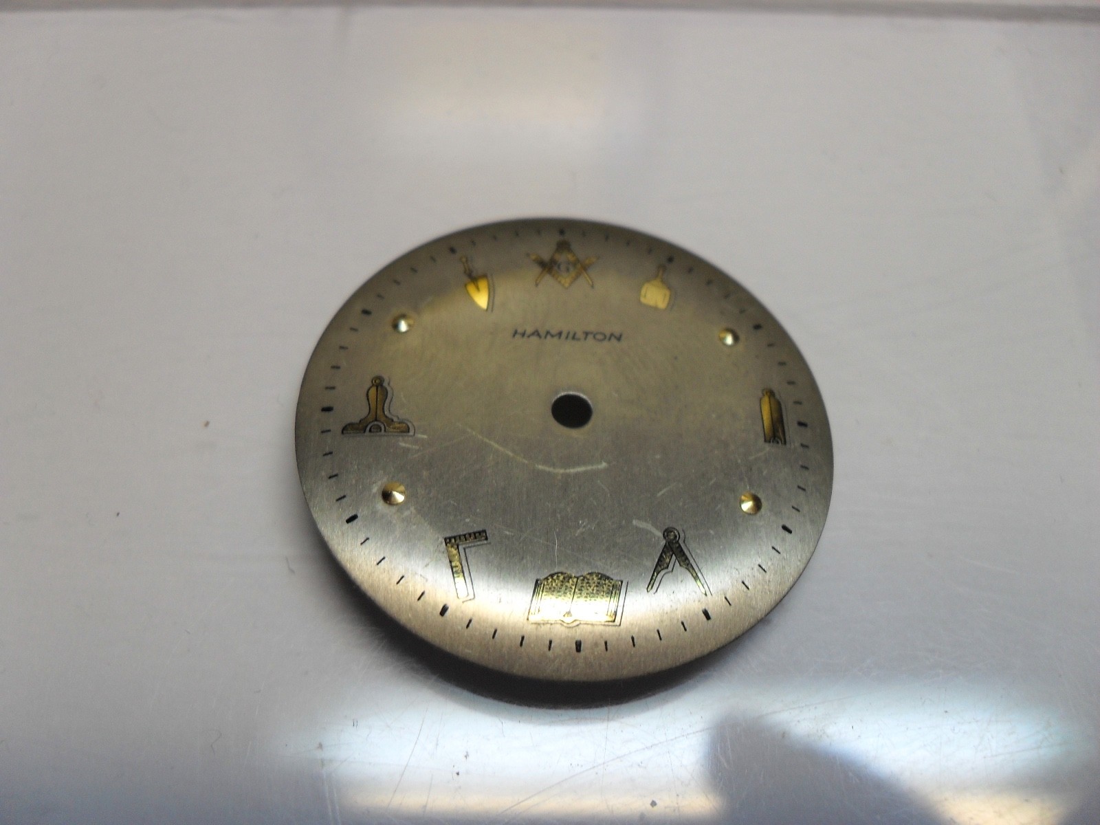 Vintage Hamilton Masonic Wrist-Watch Dial, " Good Used Condition" L@@K ...