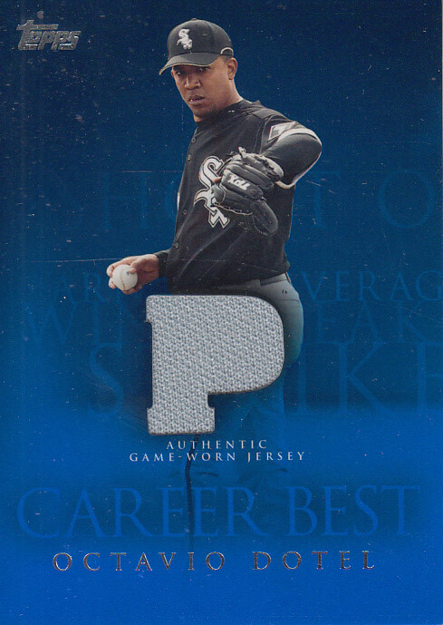 2009 Topps Career Best Relic White Sox Baseball Card #OD Octavio Dotel ...