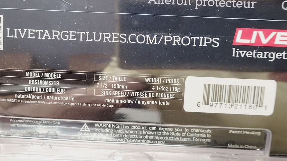 Live Target Trout Swimbaits Lot 9 units - Bass Lures 7.5" 3.25oz ...